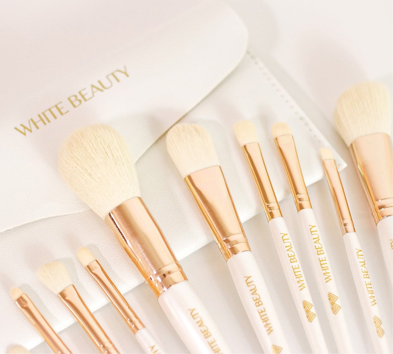 Professional Luxury Golden Brush Set 12 Pcs. – White Beauty Cosmetics