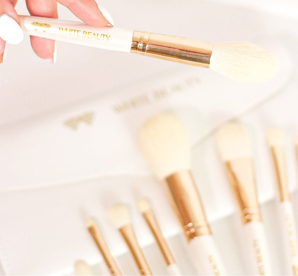 Professional Luxury Golden Brush Set 12 Pcs. – White Beauty Cosmetics